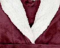 Roupão de Banho Andreza Microfibra com Sherpa Winter (G) Manga Longa