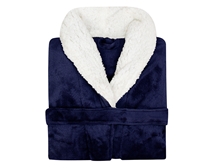 Roupão de Banho Andreza Microfibra com Sherpa Winter (G) Manga Longa