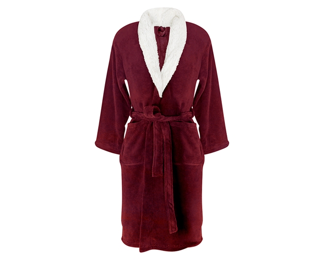 Roupão de Banho Andreza Winter (M) - Microfibra com Sherpa