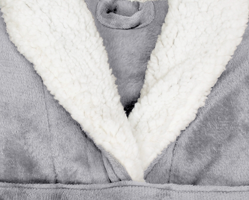 Roupão de Banho Andreza Winter (P) - Microfibra com Sherpa