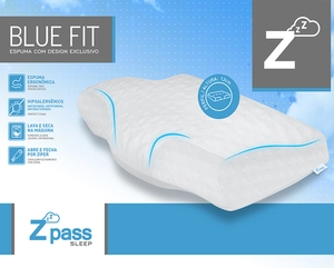 Travesseiro Z Pass Visco Blue Fit 0.40X0.54m